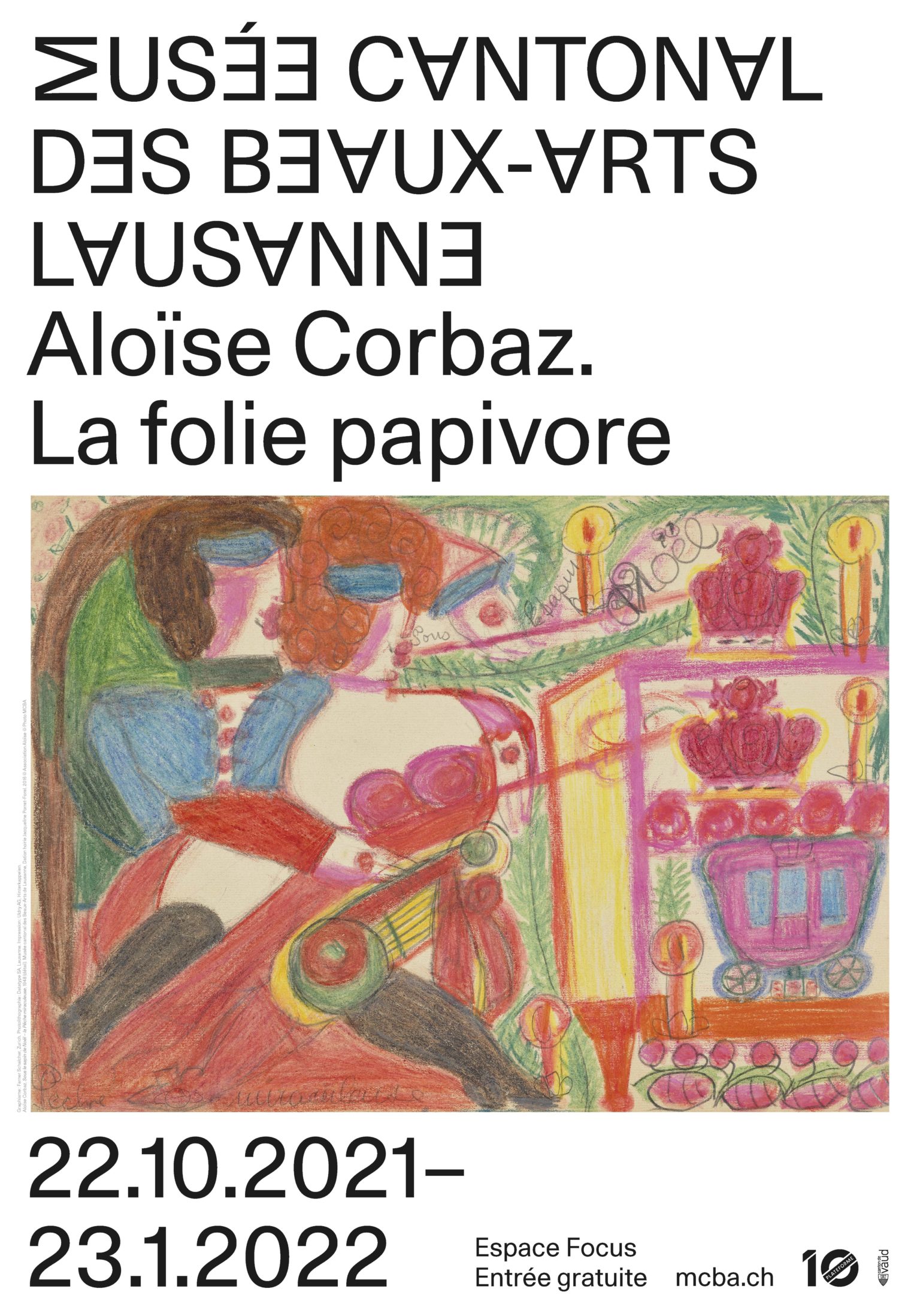 Aloïse Corbaz. La folie papivore - Musée cantonal des Beaux-Arts